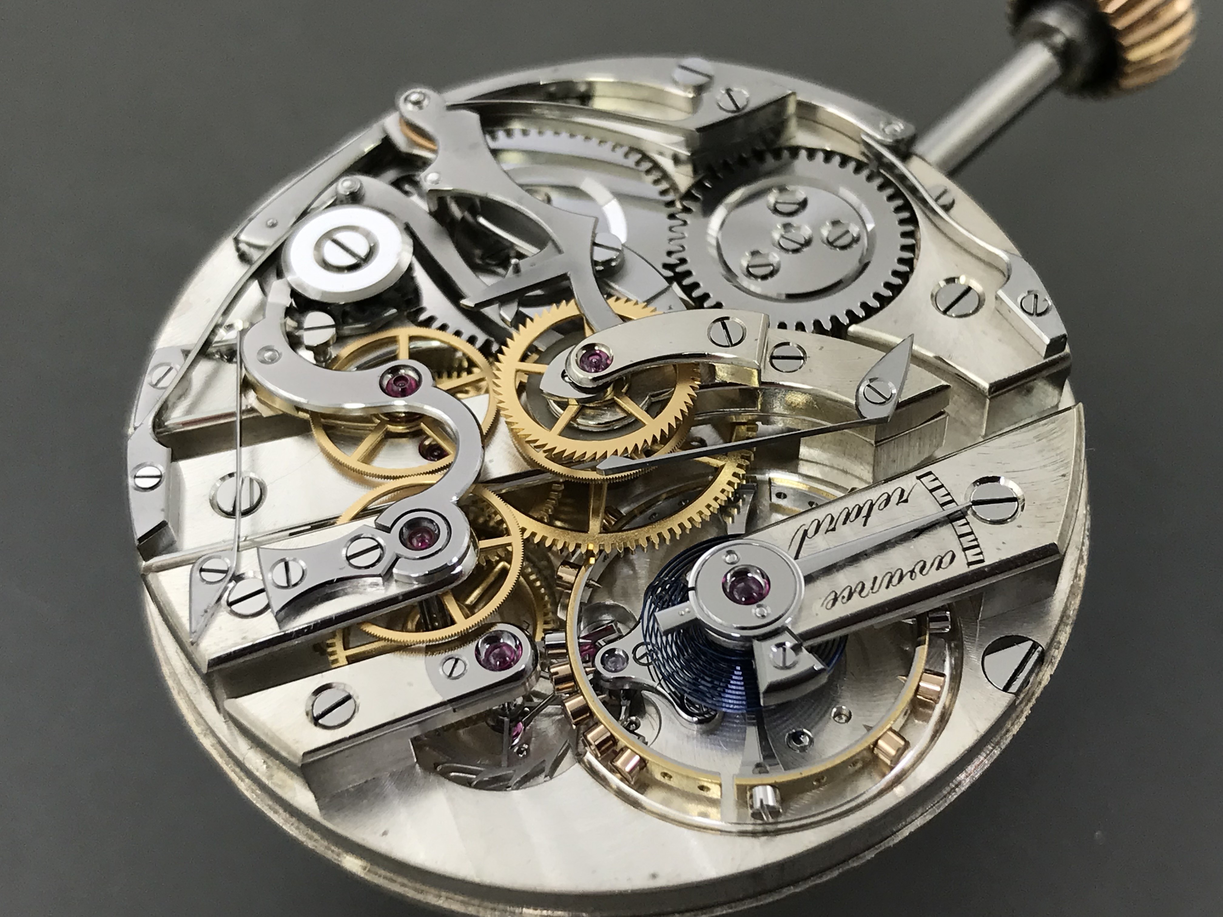 Andreas Huber Chronograph with central minute-recorder
